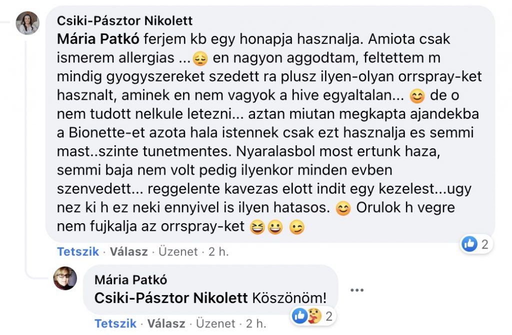 Bionette - a szénanátha tünetek kezelése - sz - bionette.hu